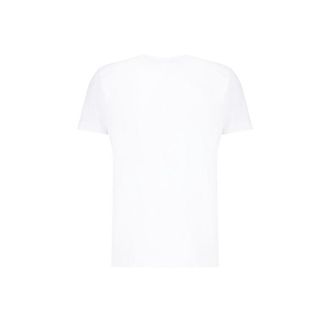 Au Printemps Paris Rundhals-T-Shirt aus Bio-Baumwolle - Weiß