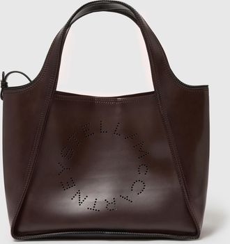 Stella McCartney Logo Crossbody Tote Bag, Woman, Black/Brown