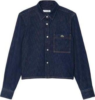 Lacoste Chemise jean droite col classique en coton