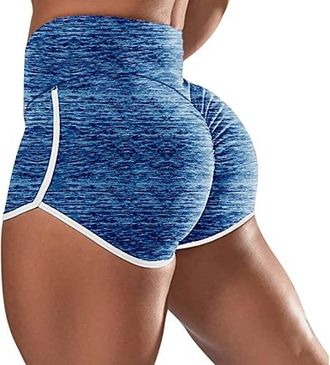 Generic Legging de sport pour femme - Capris dentra&icirc;nement - Short de compression - Pantalon de yoga, bleu, XXL