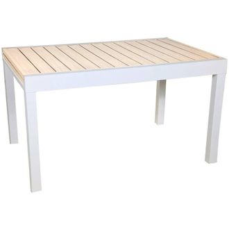 Sweeek Ausziehbarer Gartentisch aus Aluminium, 8 Personen