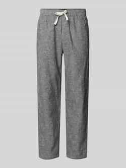 Tommy Jeans Regular Fit Weite Hose aus Leinen-Baumwoll-Mix