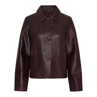 Notyz Lederjacken - - Jackets - Damen - Braun - 2XL