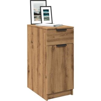 vidaXL Vidaxl - Armoire de bureau chêne artisanal 33x50x75 cm bois dingénierie
