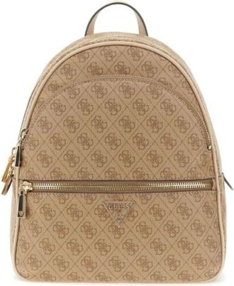 Guess Femme, Sacs, Brun, Taille: ONE Size Manhattan II Flap Backpack