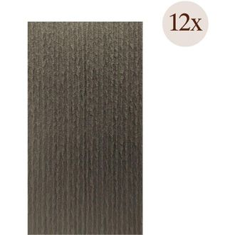 Dmora Wandpaneel Torriana, Set aus 12, Leicht zu Schneiden, Einfach zu Installieren, Realistische Struktur, Schalld&auml;mmend, 60x2,5 cm