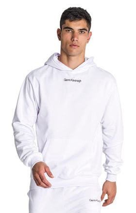 Gianni Kavanagh Herren White Essential Micro Hoodie Kapuzenpulli, White