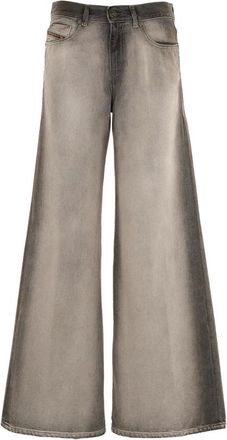 Diesel Femme, Jeans, Noir, Taille: W28 1978 D-Akemi-Fsi Wide Jeans