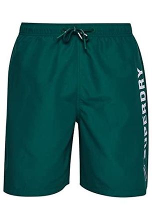 Superdry Maillot de Bain Slips, Vert, XL Homme