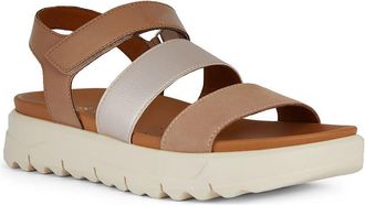 Geox D XAND 2.1S B Slide Sandal, Nude, 40 EU
