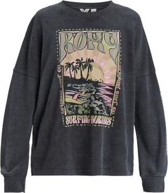 Roxy Eastside Midweight - Long Sleeves T-Shirt for Women - T-Shirt &agrave; Manches Longues - Femme - XS - Noir