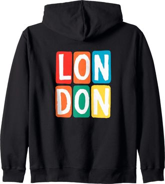 Mapanoli Design Vintage London Souvenir - Retro Modern Art London Kapuzenjacke