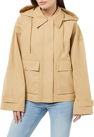 Marc O'Polo Denim Damen 342116370303 Short Cotton Jacket mit Detachable, 734 Simple Pleasures, XS