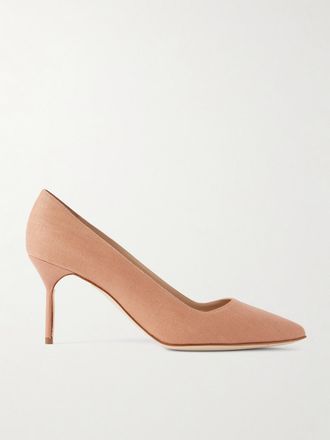 Manolo Blahnik Bb 70 Pumps Aus Canvas - Pink