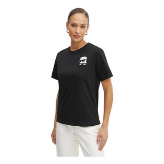 Karl Lagerfeld T-shirt Ikon - Femme - Tops - Noir - Taille: 36 FR