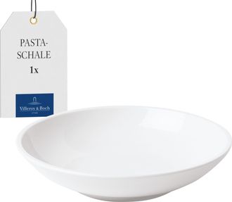 Villeroy & Boch Artesano Suppenteller Wei&szlig;, Sp&uuml;lmaschinenfest, Mikrowellensicher, Teller, Geschirr, Porzellan, Speiseteller, Essteller, Keramik, Sch&uuml;ssel, Bowl, Schal