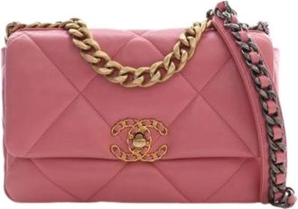 Chanel Pre-owned Petit Sac 19 Flap - Femme - Pre-owned - Rose - Taille: ONE Size