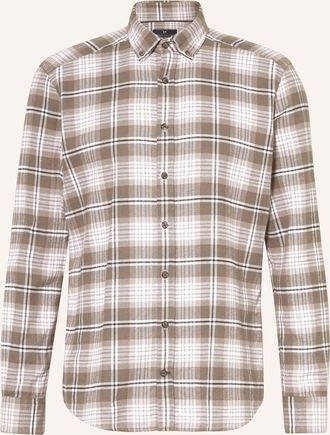 Strokesman's Strokesmans Flanellhemd Regular Fit grau
