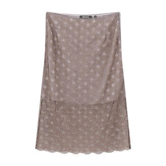 Rotate Midirock - - Skirts - Damen - Braun - S