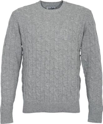 MC2 Saint Barth Homme, Pulls, Gris, Taille: M Regent Braid Wool SweaT-shirt