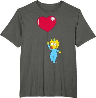 The Simpsons Maggie Heart Balloon Valentines Day T-Shirt