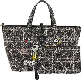 Mymo 2-IN-1-Tragetaschen-Set 2-IN-1-Tragetaschen-Set Frauen Schwarzer Denim