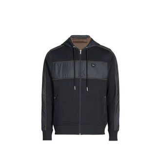 Eden Park Sweatshirt zipp&eacute; &agrave; capuche en coton m&eacute;lang&eacute;