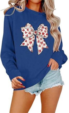 Generic 2026 Valentines Day God Is Greater Than The Highs And Lows Sweat-shirt &agrave; manches longues pour femme, bleu marine, XXL