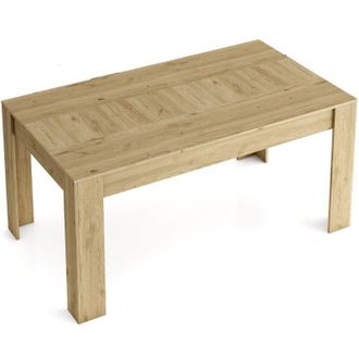 Skraut Home Esstisch 140cm ausziehbar 200cm, Farbe Naturale, Ma&szlig;e: 90.4cm Breite x 140.4/200.4 L&auml;nge x 76.1 cm H&ouml;he - Skraut Home