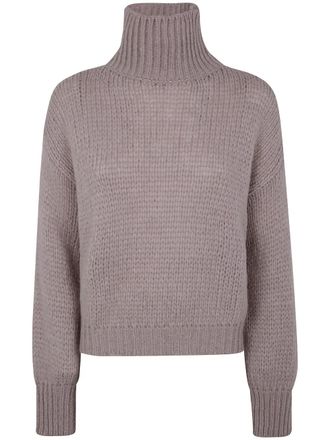 Nuur pull en alpaga mélangé - Violet