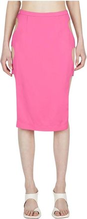 Marco Rambaldi Marco Rambaldi, Femme, Jupes, Rose, Taille: 42 FR Cut Out Skirt
