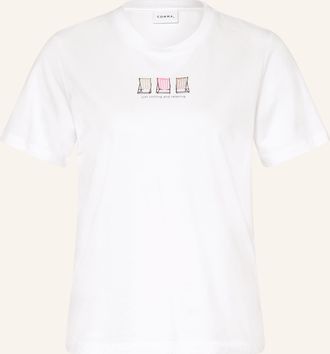 Comma Comma T-Shirt weiss