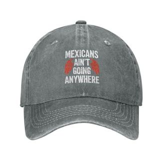 Generic Je Ne Vais Nulle Part, Mexicain Unisexe Casquette Trucker Anti UV Chapeau Styl&eacute;e Trucker Caps pour Golf Toutes Les Saisons Voyage