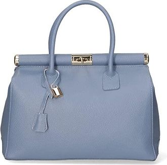 Gave Lux Sac &agrave; main pour femme &agrave; double compartiment avec bandouli&egrave;re amovible.Produit artisanal italien en cuir v&eacute;ritable dollar.Fabriqu&eacute; en Italie GLX2280052