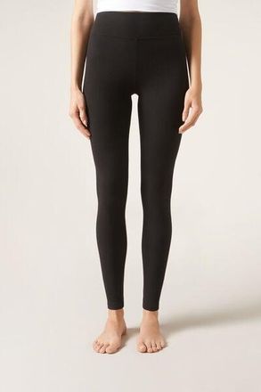 Calzedonia Leggings Mit Kaschmir Schwarz