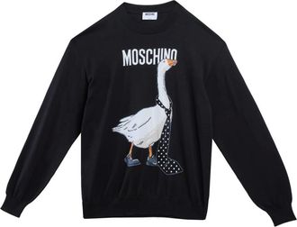 Moschino Homme, Sweatshirts et sweats &agrave; capuche, Noir, Taille: XL Maglia Oca