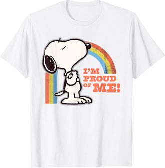 Peanuts Pride Snoopy Rainbow LGBTQ Sommermode Love XOXO T-Shirt