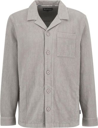 Barbour Softes Overshirt mit Waffelstruktur und Resort-Kragen in