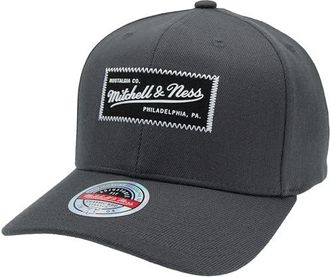 Mitchell & Ness Casquette de baseball classique avec logo en caoutchouc rouge, gris, taille unique