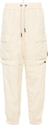 Moncler Homme, Pantalons, Blanc, Taille: M Pantalons de surv&ecirc;tement