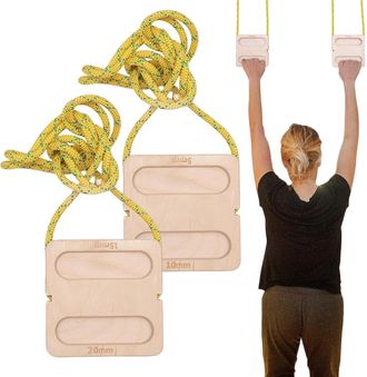 Generic H&auml;ngebrett Zum Klettern | 2-teilige Kletterausr&uuml;stung | Montage In T&uuml;rrahmen Zum Klettern, Training Im Heimtraining Wohnung Garage An Regentagen Athle