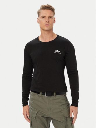 Alpha Industries Alpha Industries Longsleeve Basic Small Logo 198517 Schwarz Regular Fit