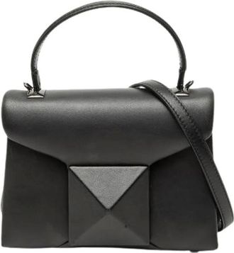 Valentino Pre-owned One Studs Leather 2way Bag - Femme - Pre-owned - Noir - Taille: ONE Size