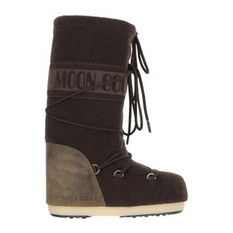 Moon Boot Bottes Icon Nubuck Feutre - Femme - Sport - Brun - Taille: 39 EU