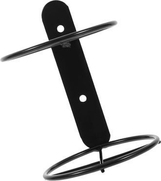 BESPORTBLE Wandmontiertes Weinregal aus Robustem Eisen Einzelner Weinflaschenhalter In Schwarz Dekorativer Metallhalter f&uuml;r Wohnung Bar und Restaurant