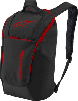 Alpinestars Defcon V2 Backpack, Rucksack, Schwarz Rot, Os, Mann, 35 x 50 x 54 cm