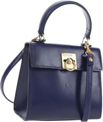 Celine Sac &agrave; main vintage Pre-owned - Femme - Pre-owned - Violet - Taille: ONE Size