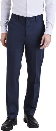 Dockers Mens Signature Stain Defender Straight Pants, Navy Blazer, 34W/32L