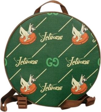 Gucci unisex, Pre-owned, Vert, Taille: ONE Size Pre-owned The Jetsons Round PVC Canvas Backpack