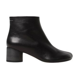 Maison Margiela Femme, Chaussures, Noir, Taille: 40 EU Bottines en cuir &agrave; talon bloc